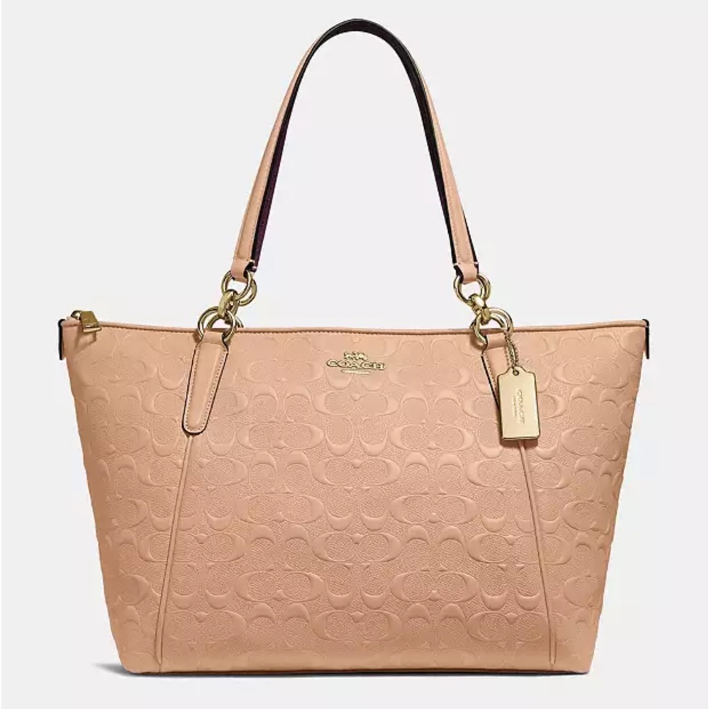 Coach Awesome!!!! Ava Tote In Signature Leather - Gem